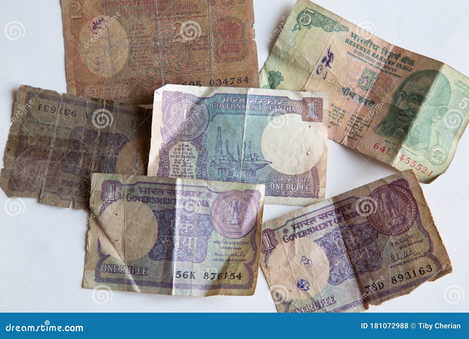 Old Indian Rupee Currency Note Stock Photo - Image of asia, loan: 181072988