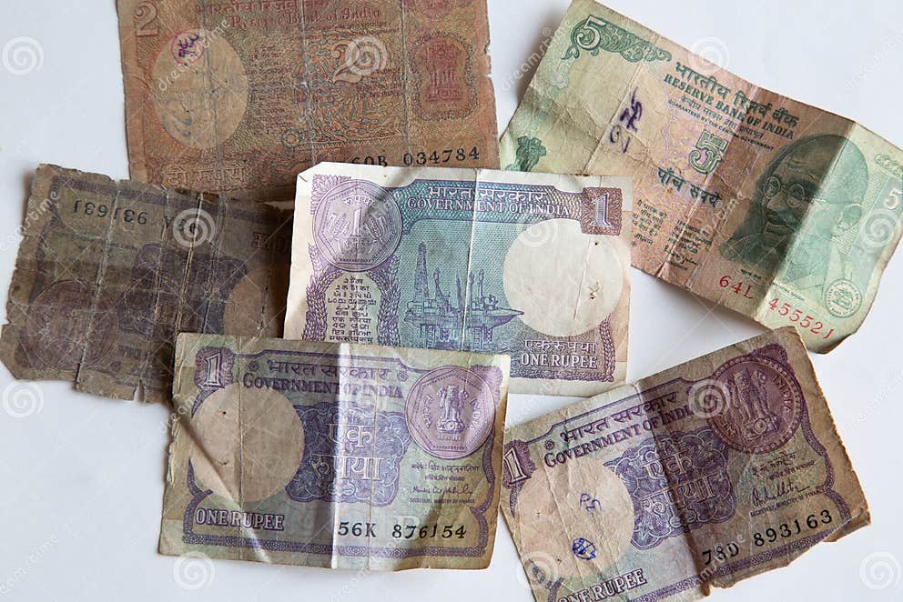 Old Indian Rupee Currency Note Stock Photo - Image of asia, loan: 181072988