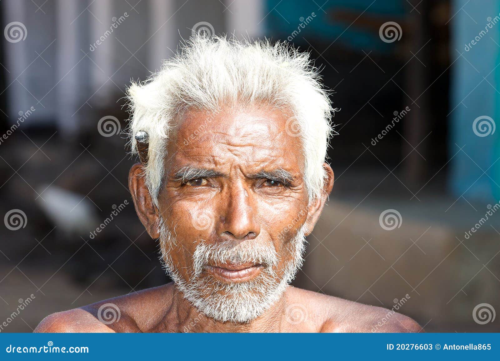 Old Indian Tribal Man with Cigar Editorial Stock Photo - Image of ...