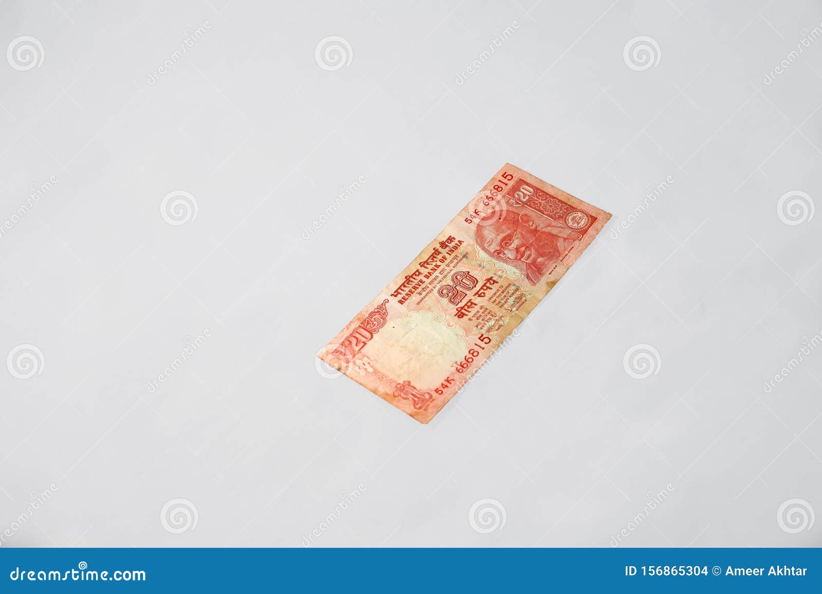 Old Indian Twenty Rupee Currency Note Editorial Stock Image - Image of ...