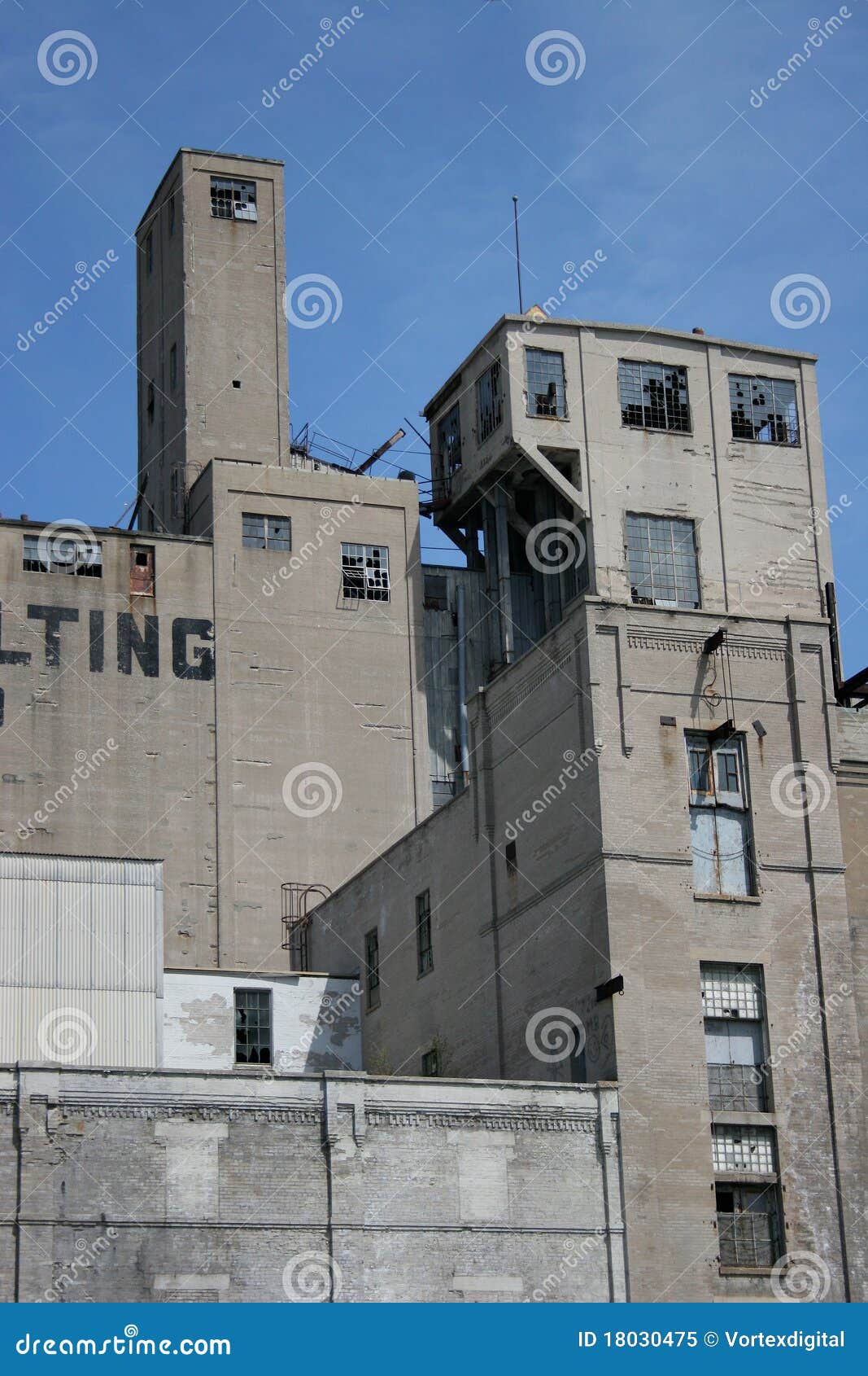 Old Industrial Building Facade