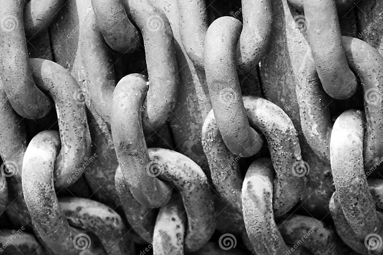 Old industrial chains stock image. Image of chains, white - 23768987