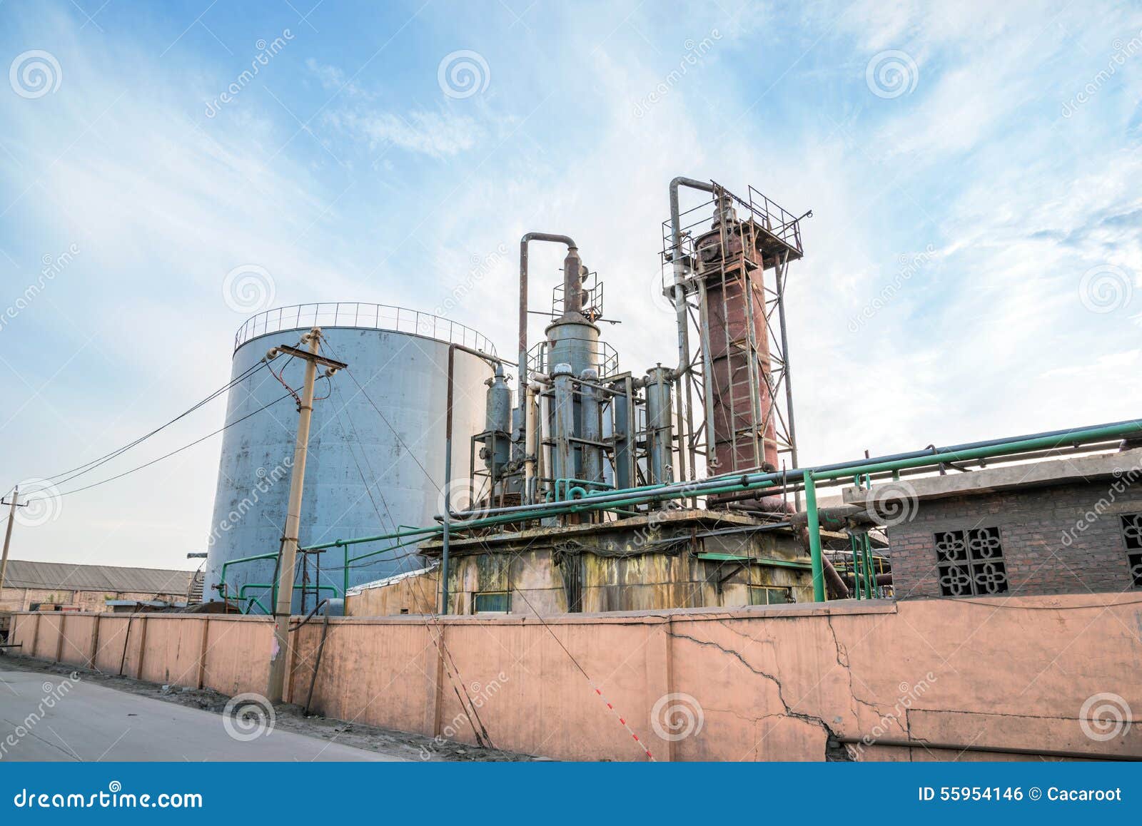 Old Industrial Chemical Plant Stock Photo - Image of chemical, metal ...