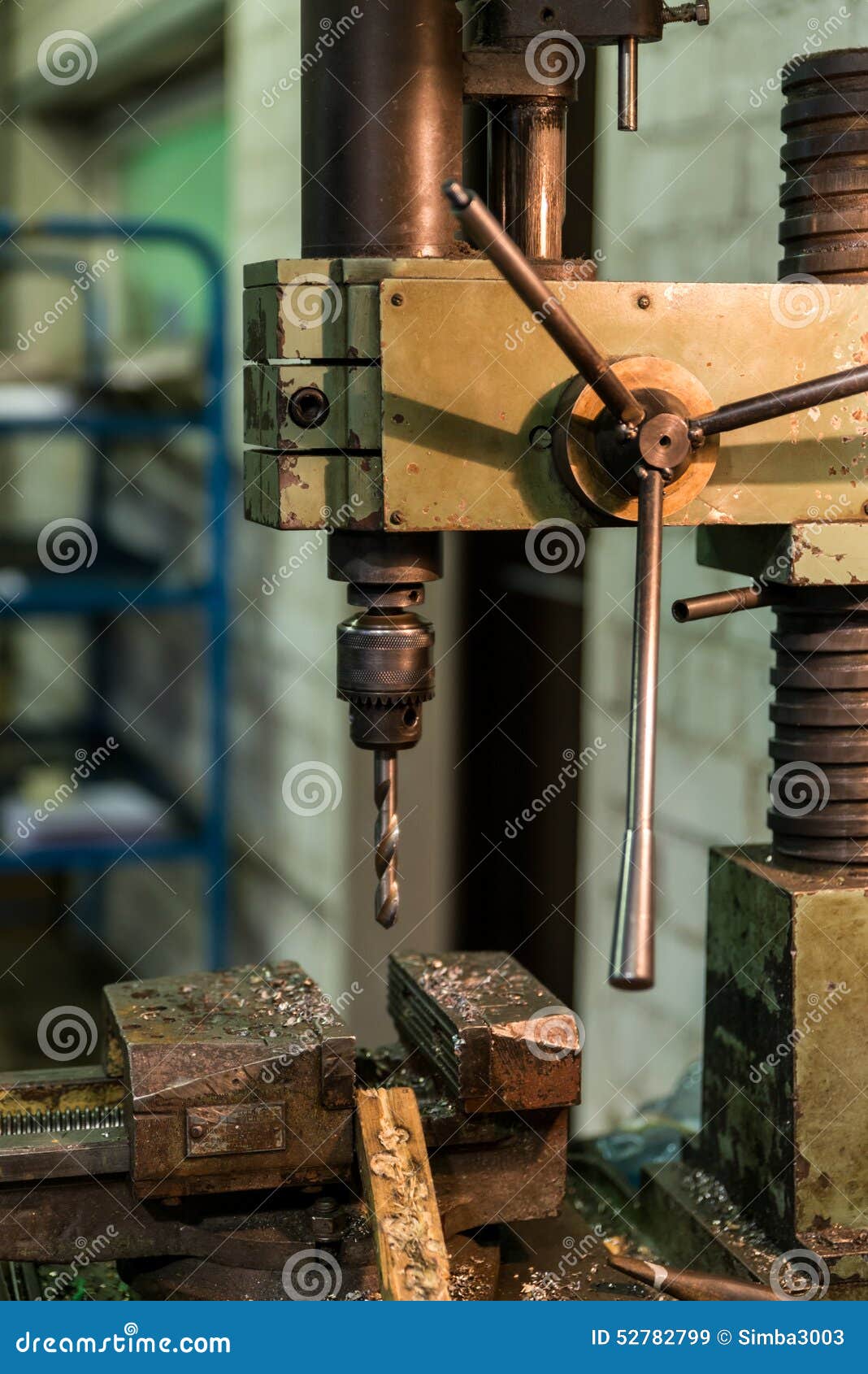 Old industrial drill stock image. Image of drill, steel - 52782799