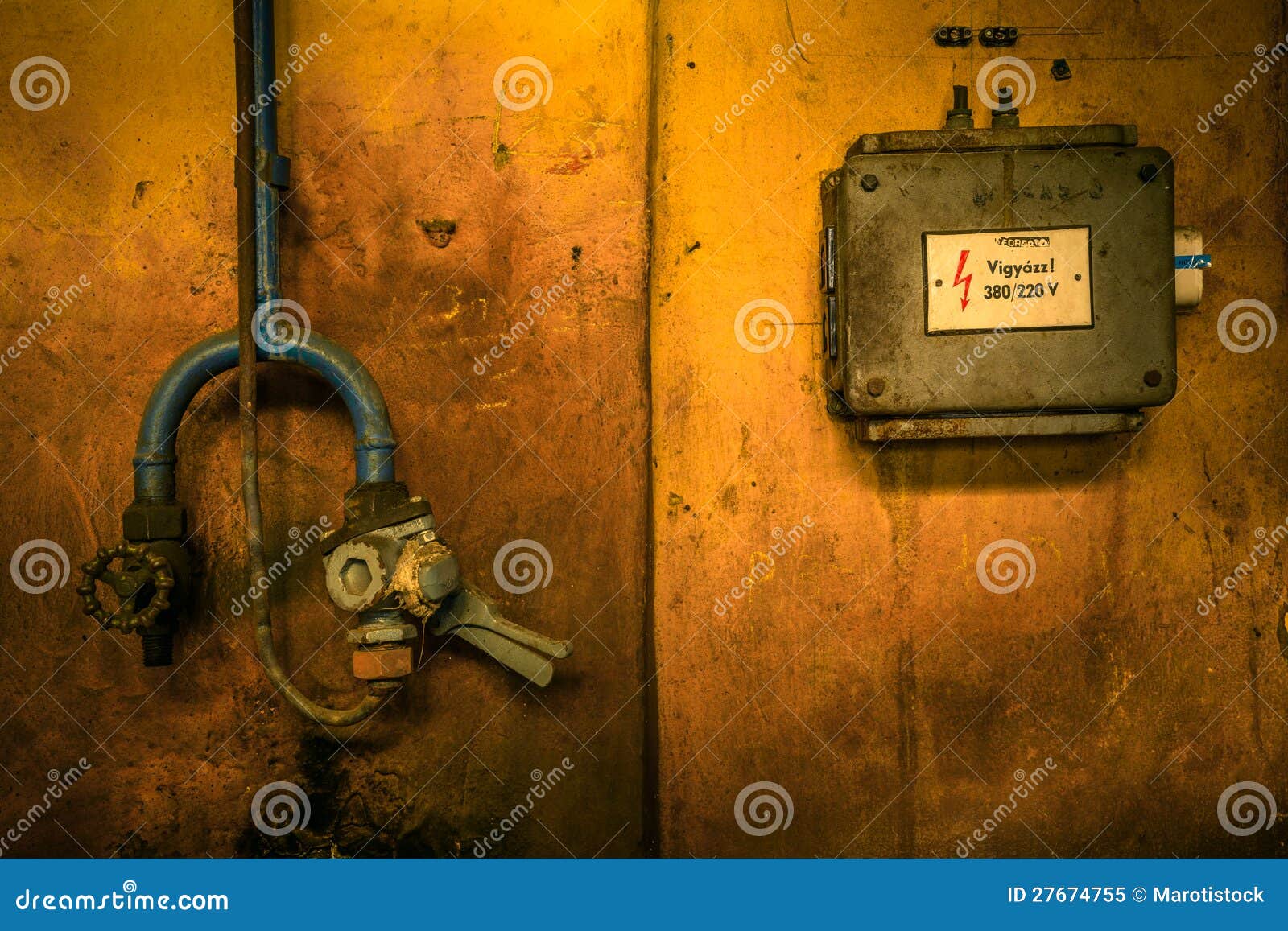 Old Industrial Electric Box Stock Image - Image of energy, concepts ...