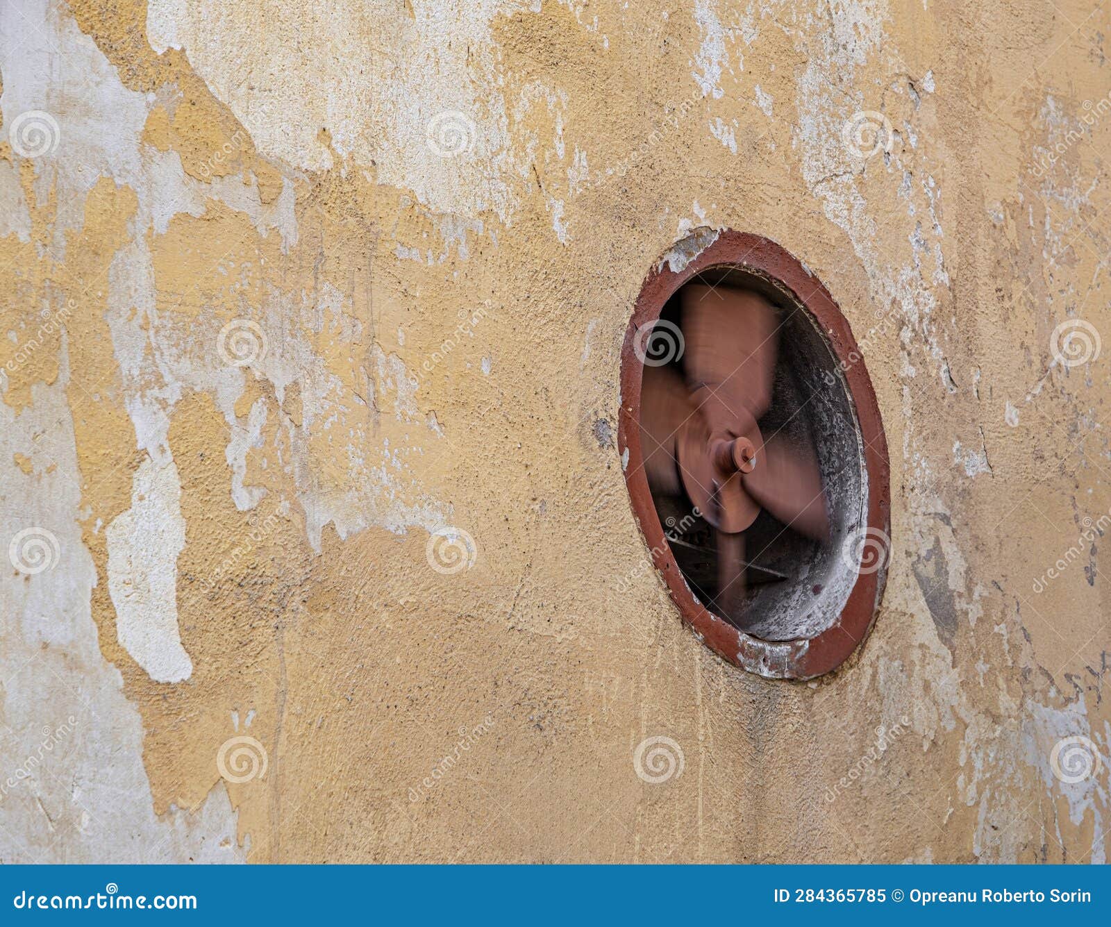 Old Industrial Fan in Slow Motion Stock Image - Image of flow, large ...