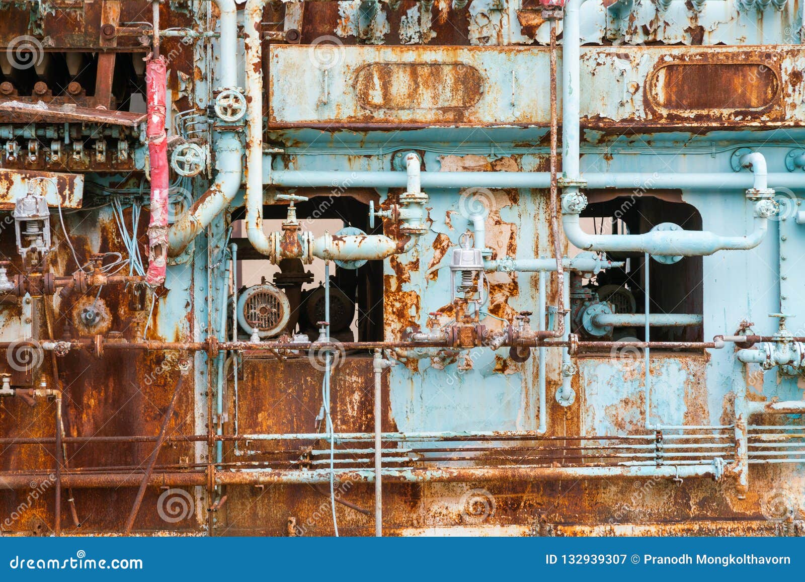 Old Industrial Machine Close Up Stock Image - Image of factory, close ...