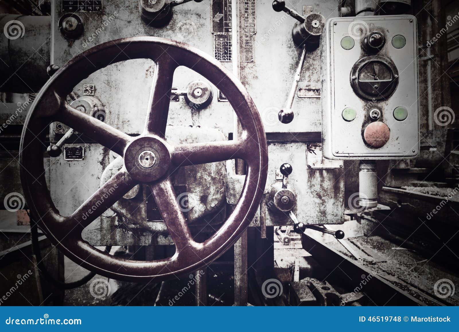 Old industrial machine stock photo. Image of factory - 46519748