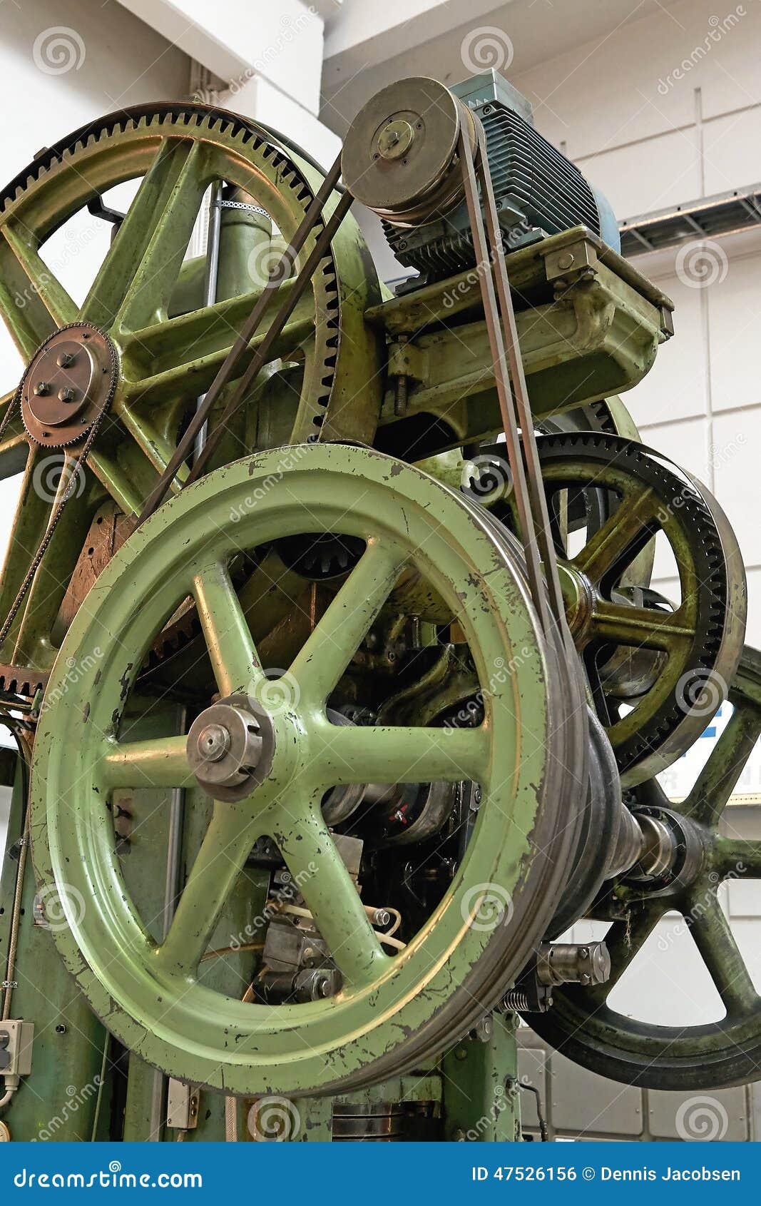 Old industrial machine stock photo. Image of wheel, business - 47526156