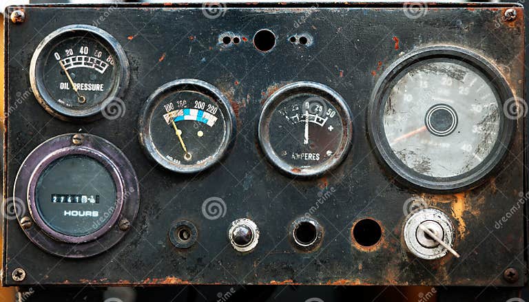 Old industrial meter stock image. Image of black, glass - 22461737