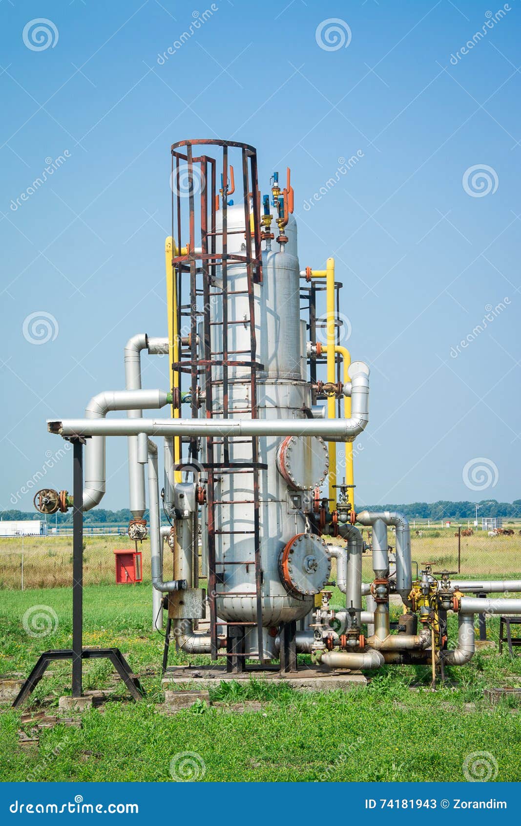 Old Industrial Storage Tank Stock Image - Image of object, industry ...