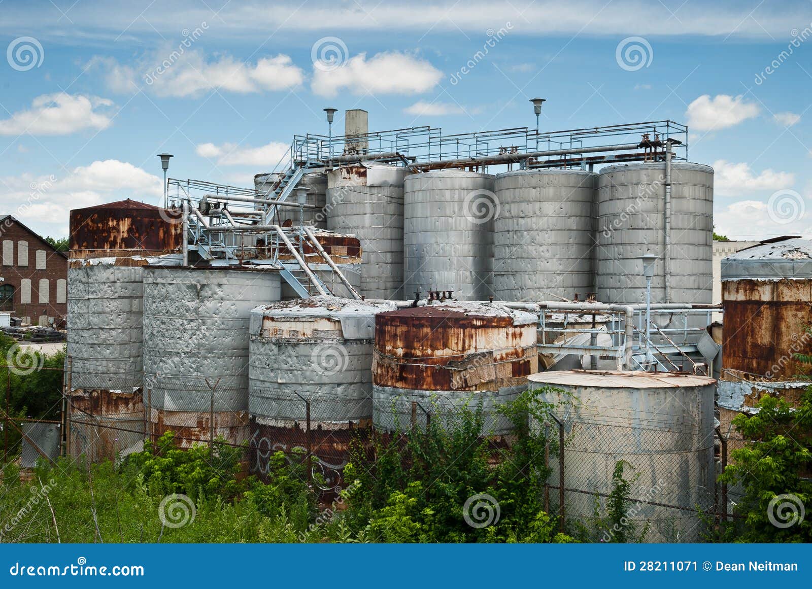 Old Industrial Tanks stock image. Image of deteriorate - 28211071