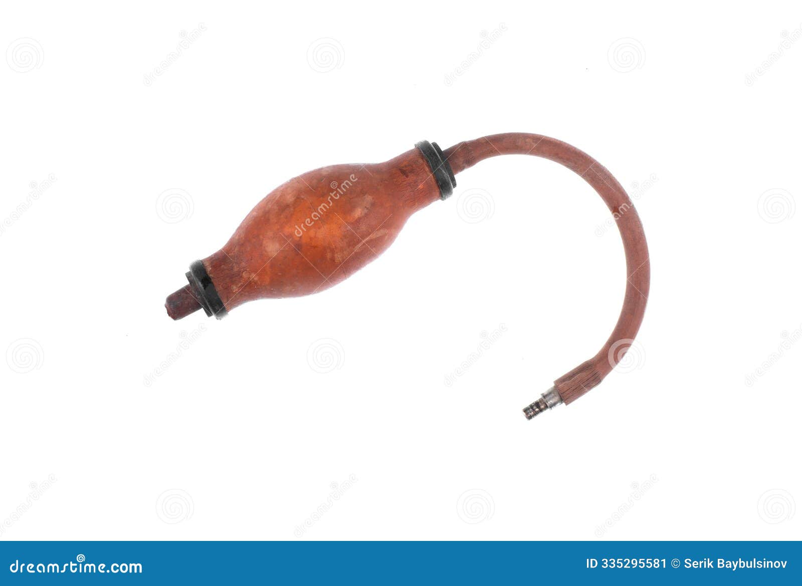 Old Inflatable Rubber Bulb Isolated on White Stock Image - Image of ...