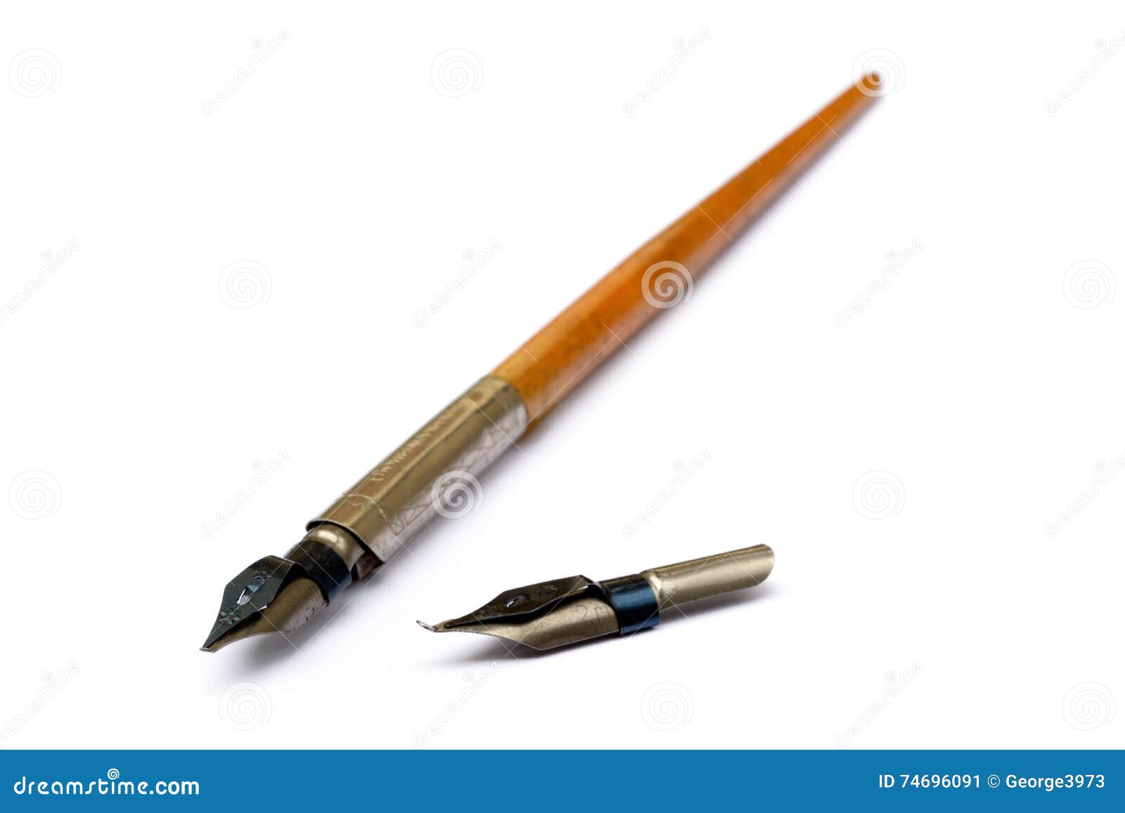 Old ink pen stock image. Image of document, pencil, abstract - 74696091