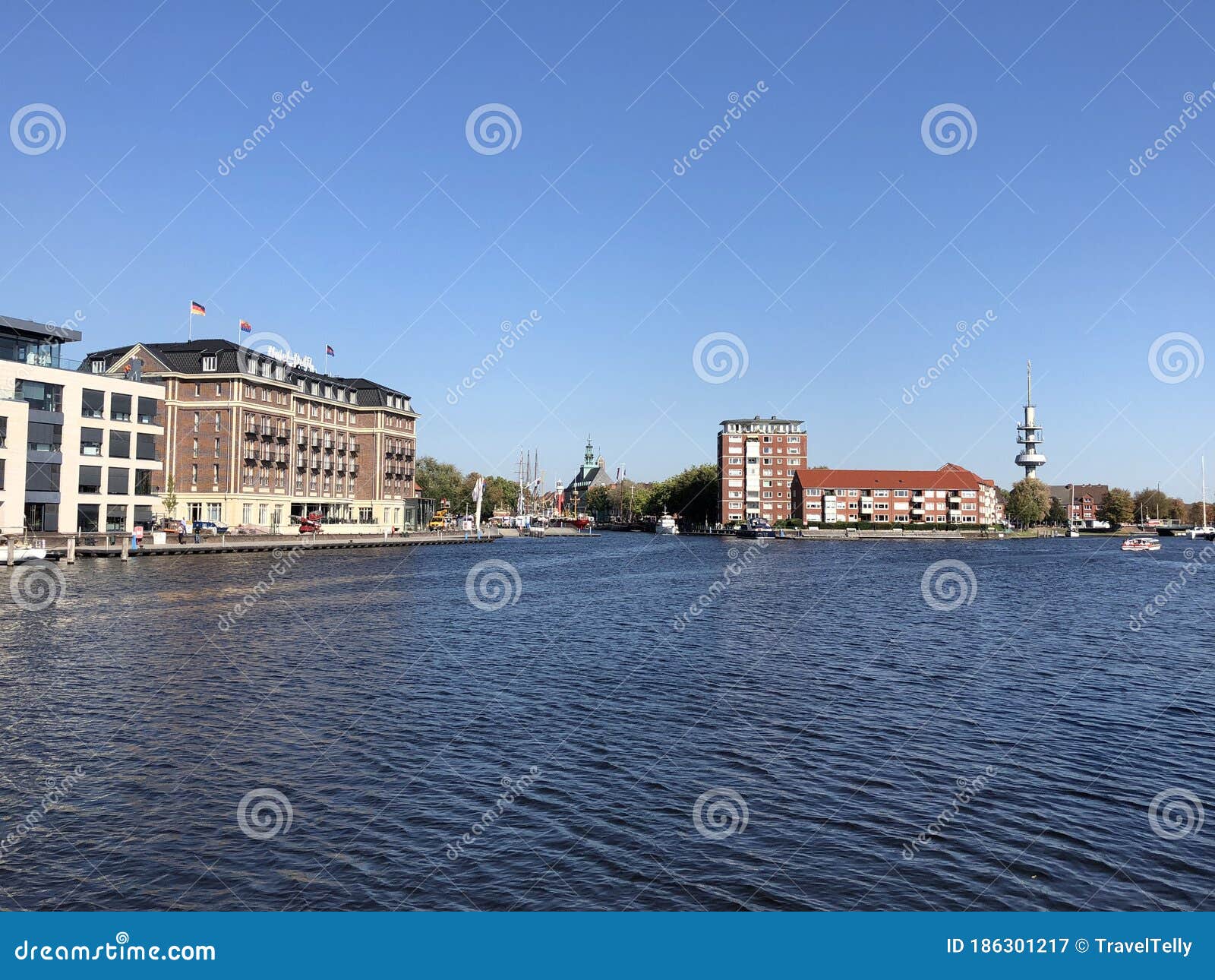 The Old Inland Port in Emden Stock Image - Image of tourism, europe ...