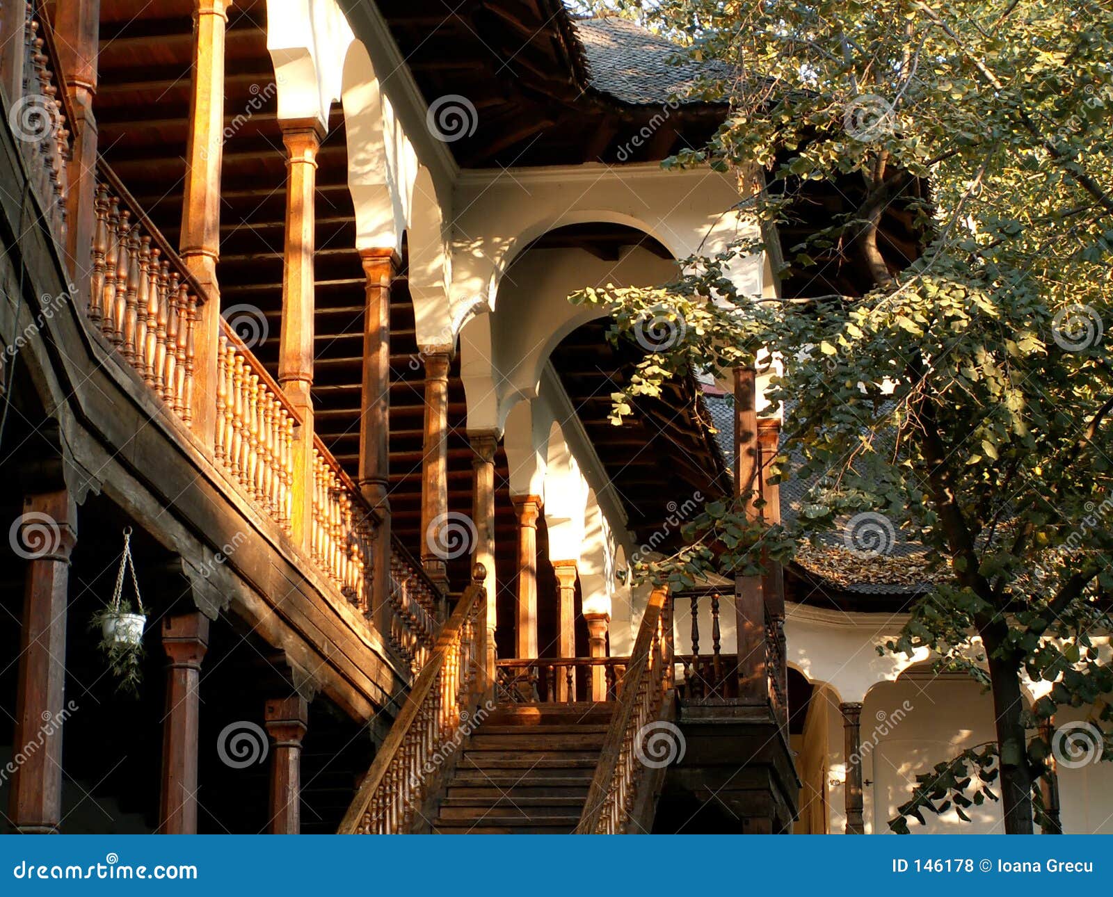 Old inn stock photo. Image of accommodation, trees, wooden - 146178