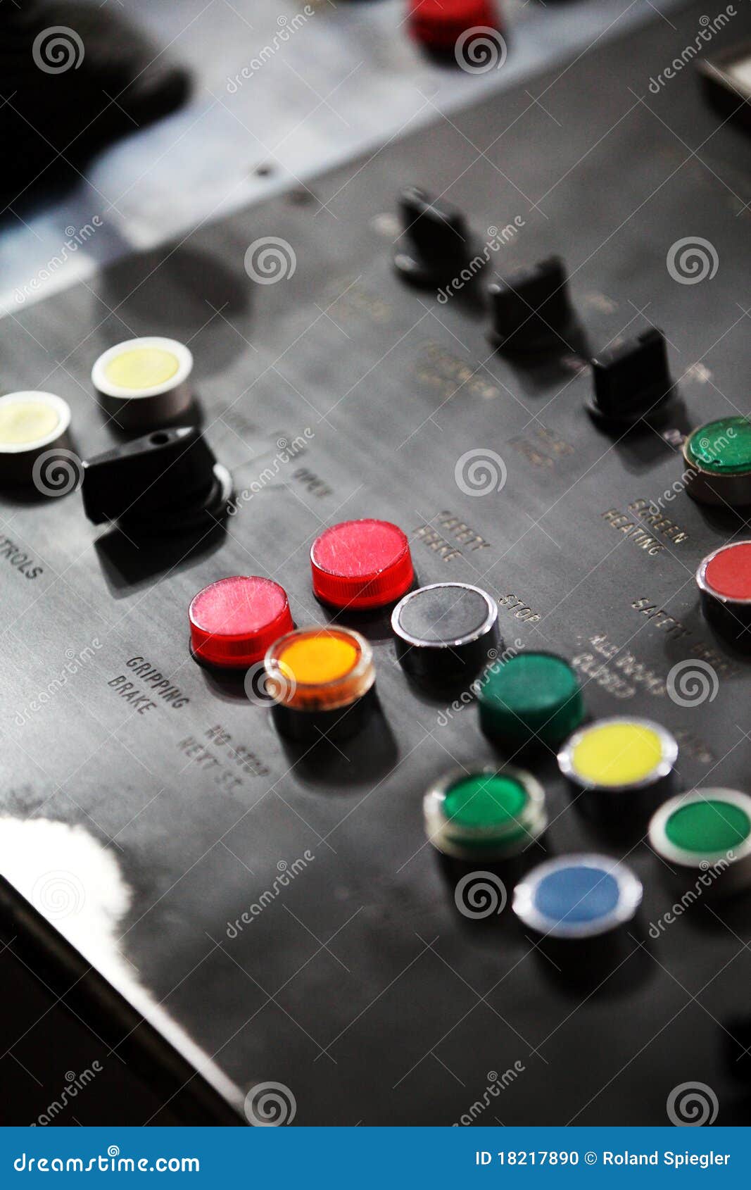 Old instrument panel stock photo. Image of switchboard - 18217890
