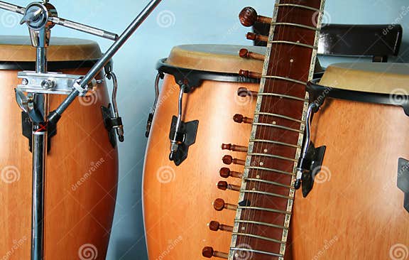 Old instruments stock image. Image of bongos, asian, meditation - 1259537
