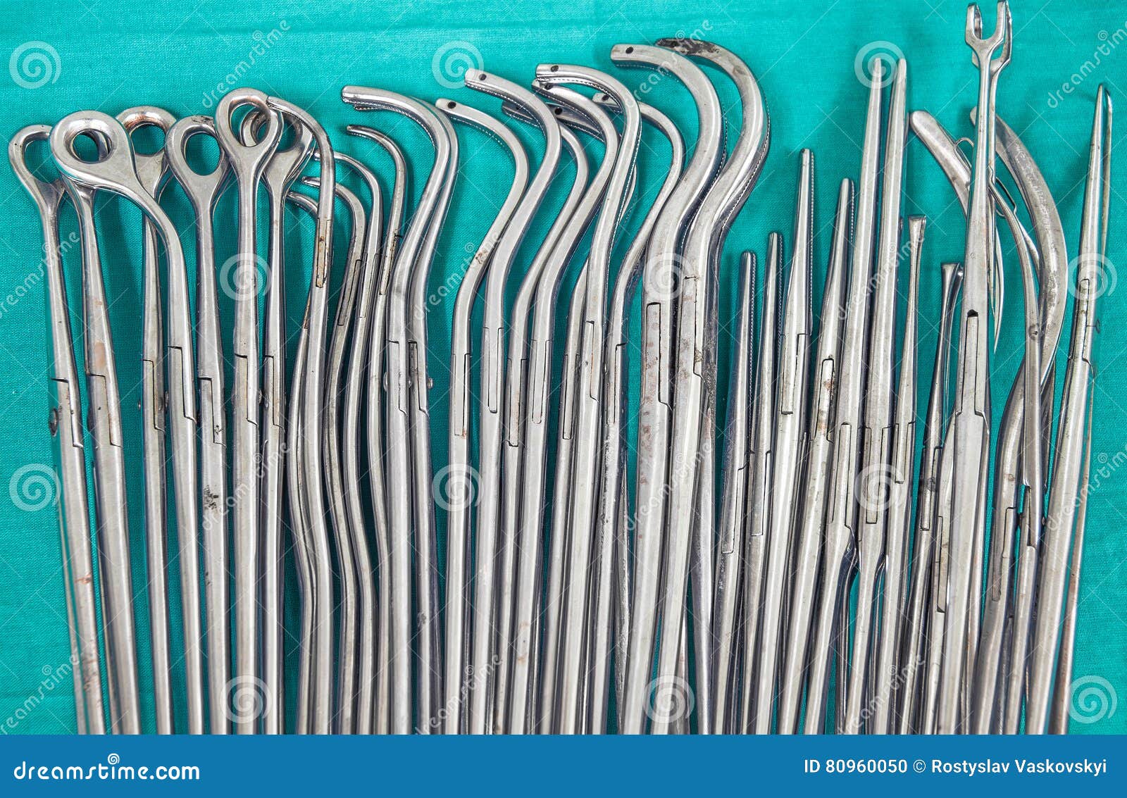 Old Instruments on Surgical Table Stock Photo - Image of help, doctor ...