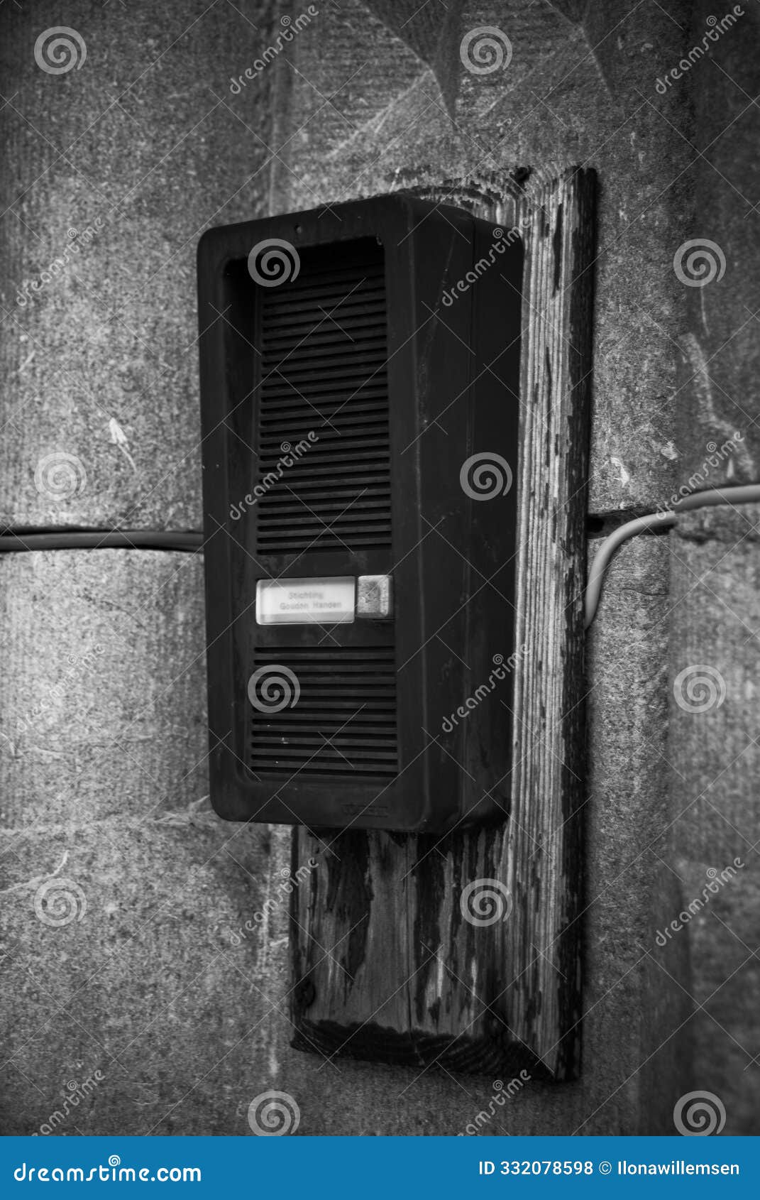Old intercom stock photo. Image of diminish, building - 332078598