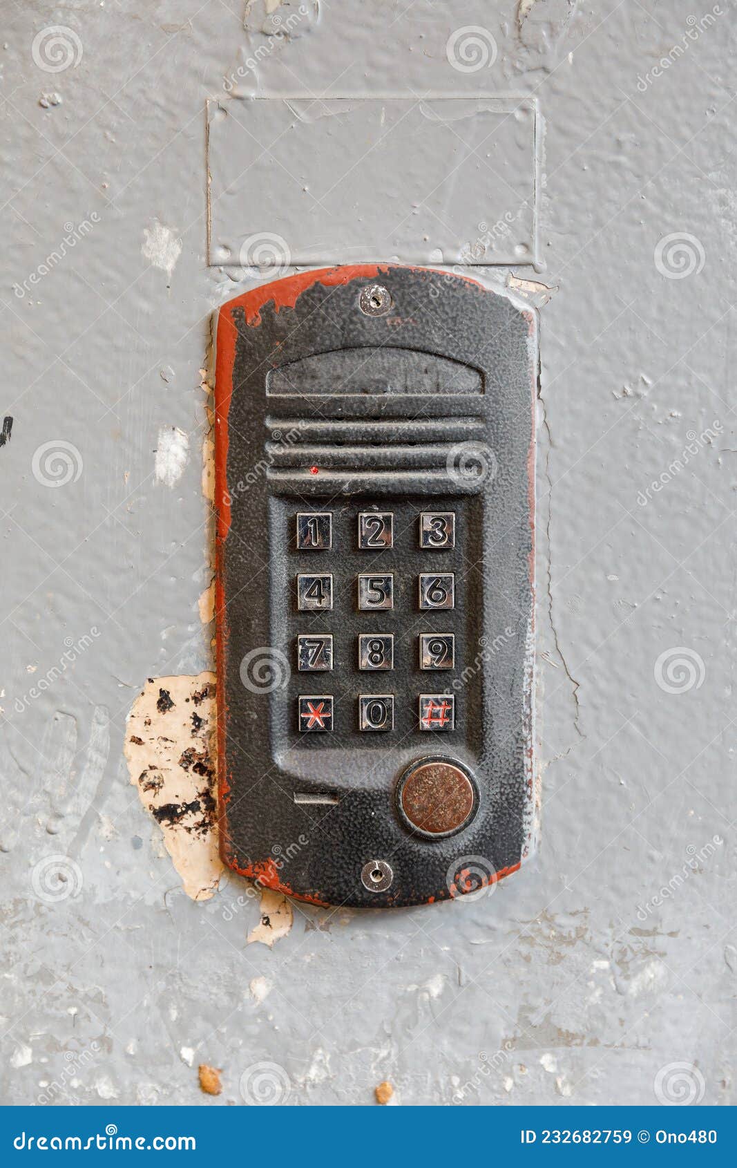 Old Intercom at the Entrance To a Residential Building Stock Image ...