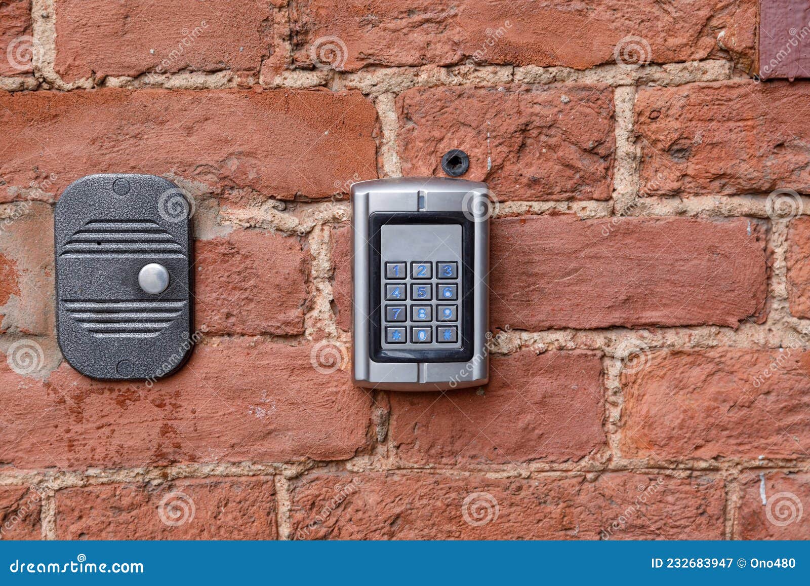 Old Intercom at the Entrance To a Residential Building Stock Image ...