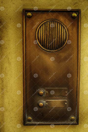 Old Intercom on Home Exterior. Stock Photo - Image of door, europe ...