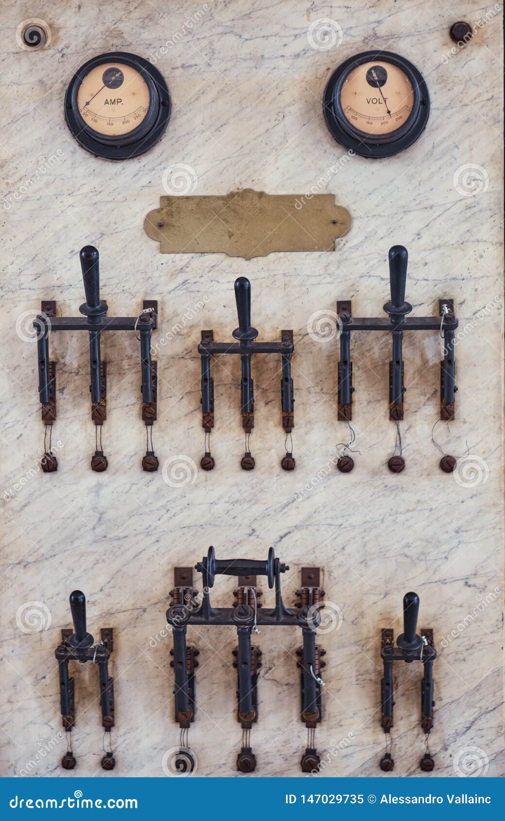 Old Interface Platform Electric Control Panel Editorial Image - Image ...