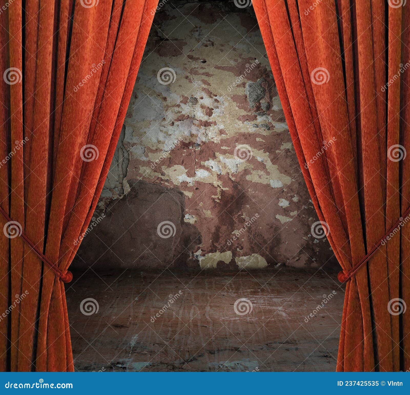 Old interior with curtains stock image. Image of apartment - 237425535