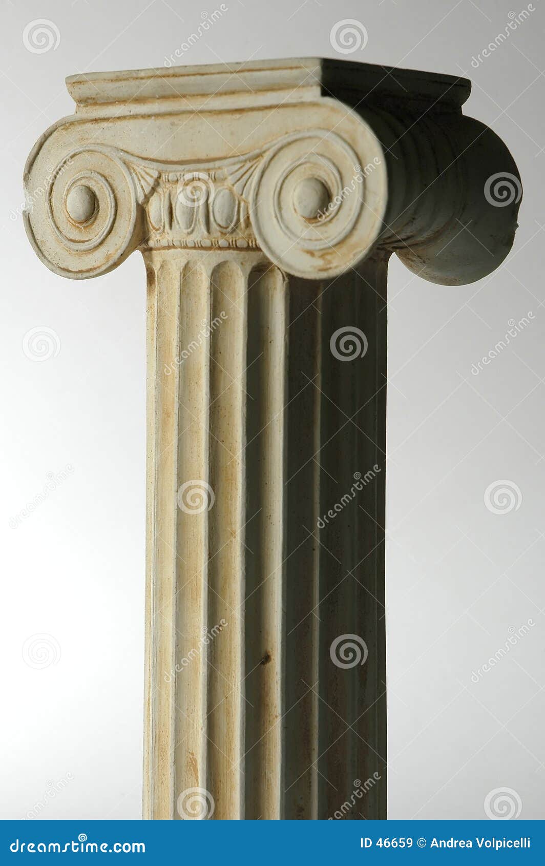 Ionic Column Detail, Greek Architecture Royalty-Free Stock Image ...