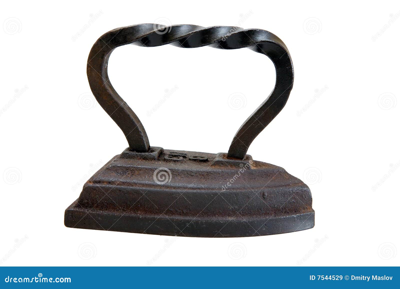 Old iron stock image. Image of equipment, isolated, history - 7544529