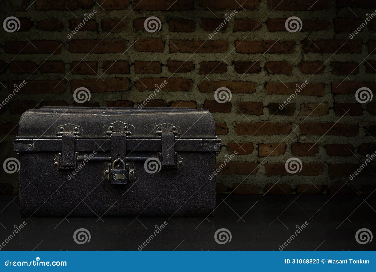 Old iron box stock photo. Image of single, obsolete, toolbox - 31068820