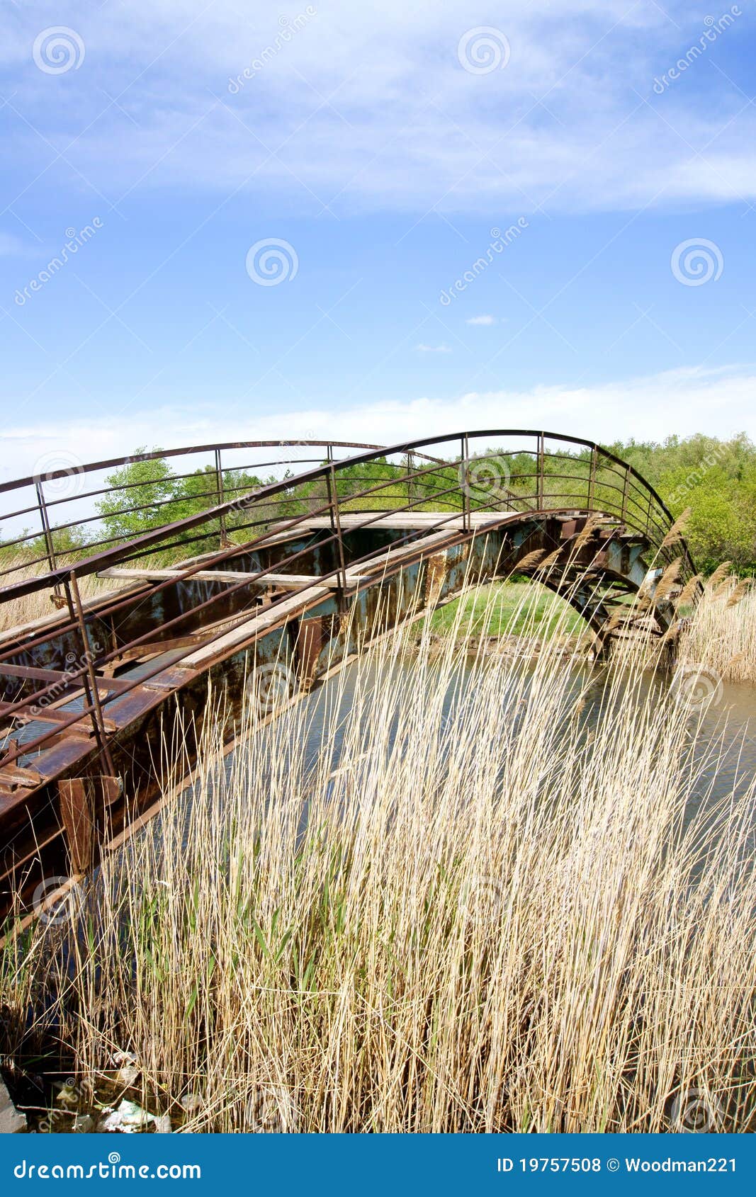 Old iron bridge stock photo. Image of cane, eldest, water - 19757508