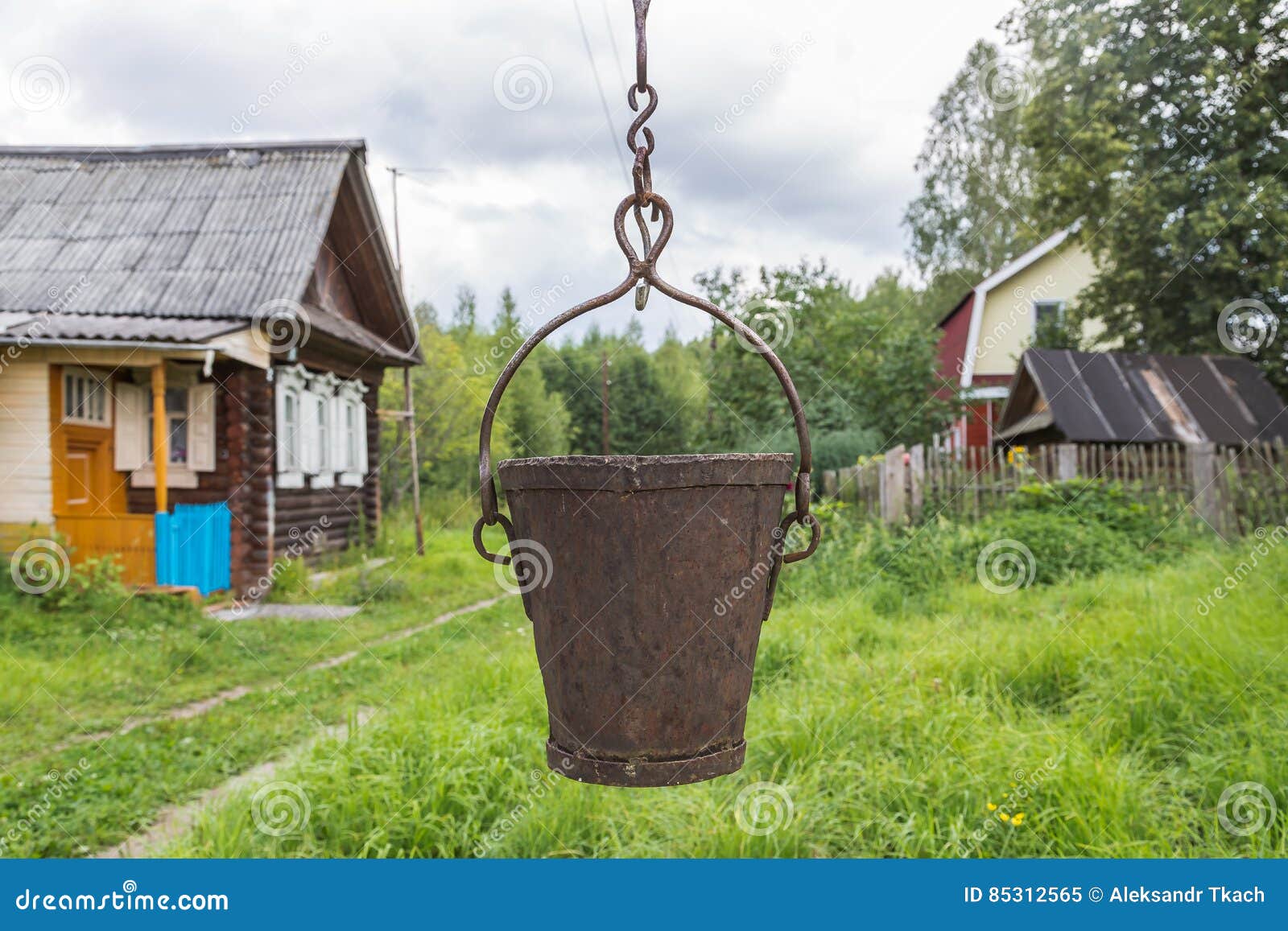 Old iron bucket stock image. Image of rusty, antique - 85312565
