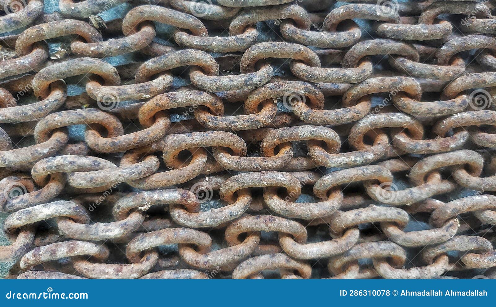 Rusty Iron Chain stock photo. Image of look, iron, chain - 286310078