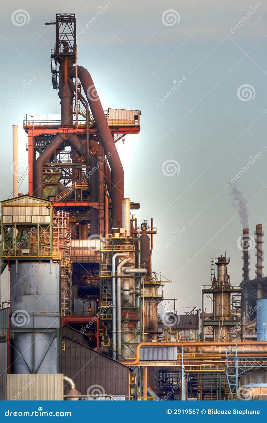 Old iron factory HDR stock image. Image of tube, industrial - 2919567