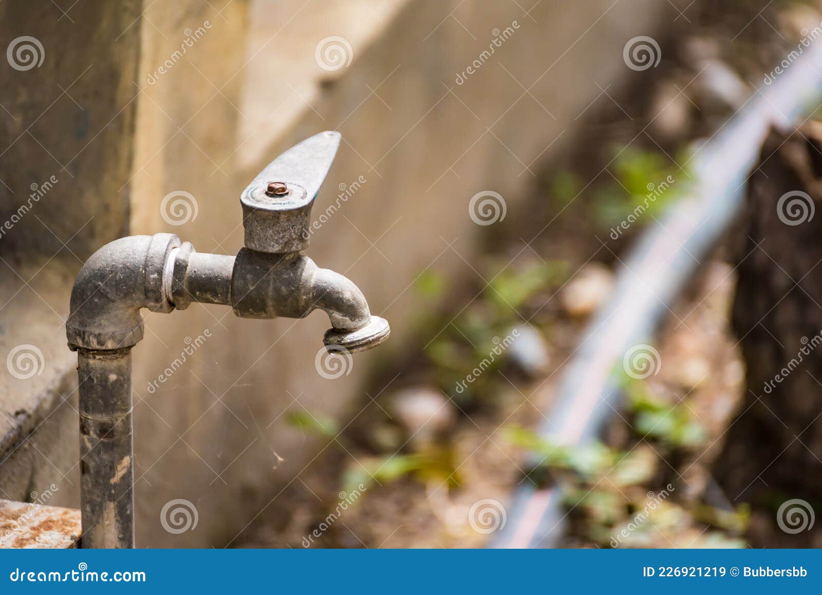 Old Iron Faucet in the Park Stock Image - Image of garden, faucet ...
