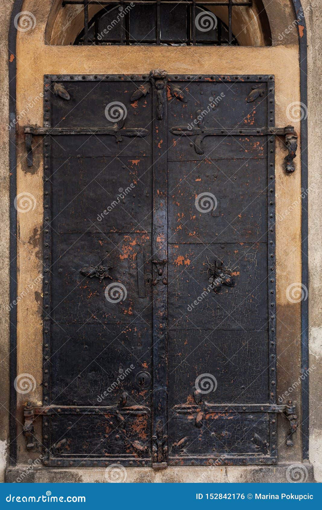 Gate Closed Between Medieval Walls Stock Image | CartoonDealer.com ...