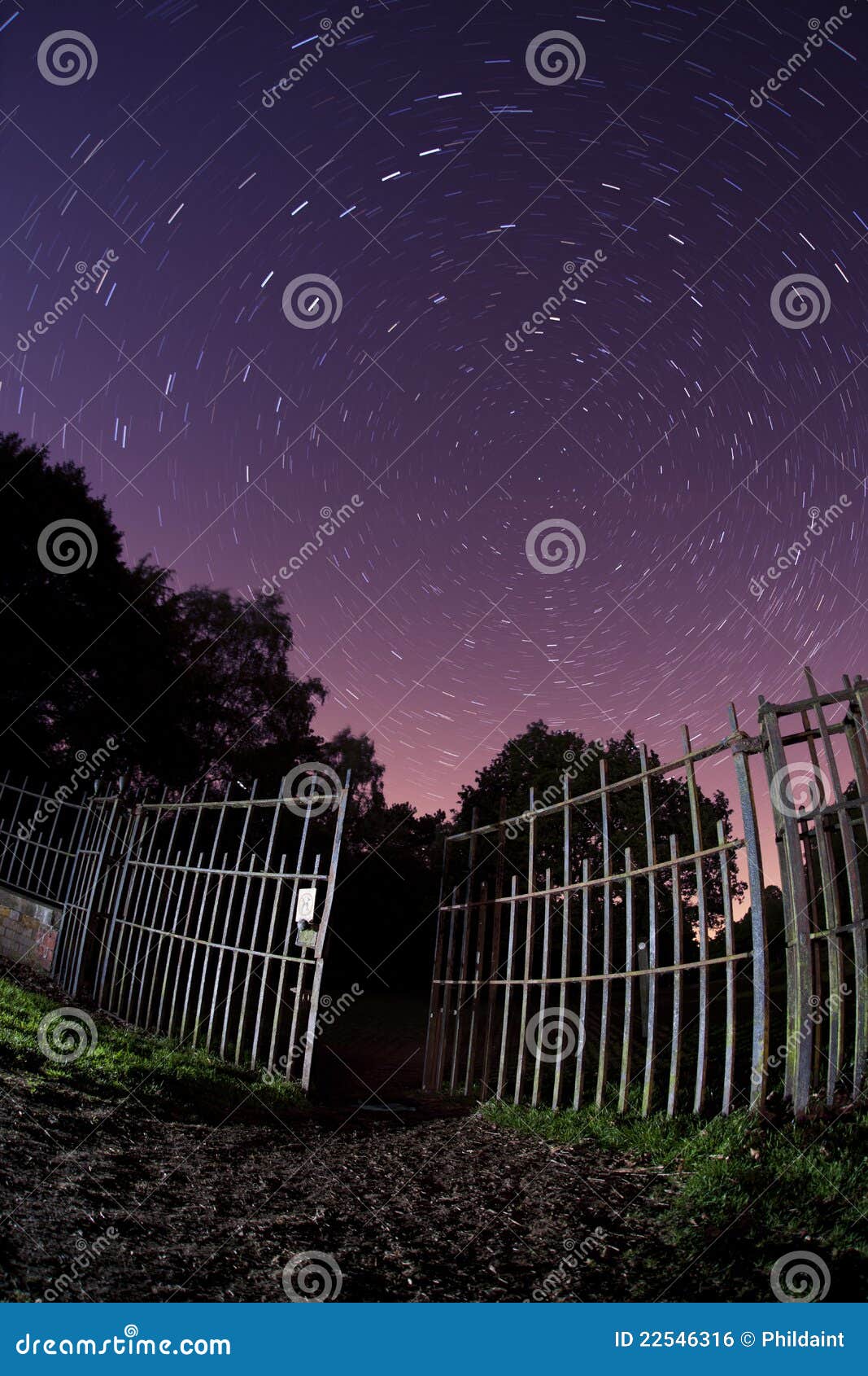 Old iron gates stock photo. Image of grass, private, post - 22546316