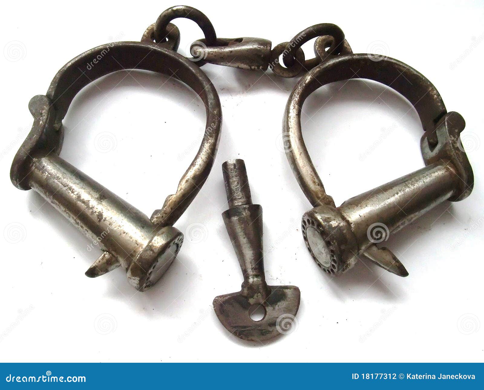Iron Handcuffs With Two Keys Stock Photo | CartoonDealer.com #34582404