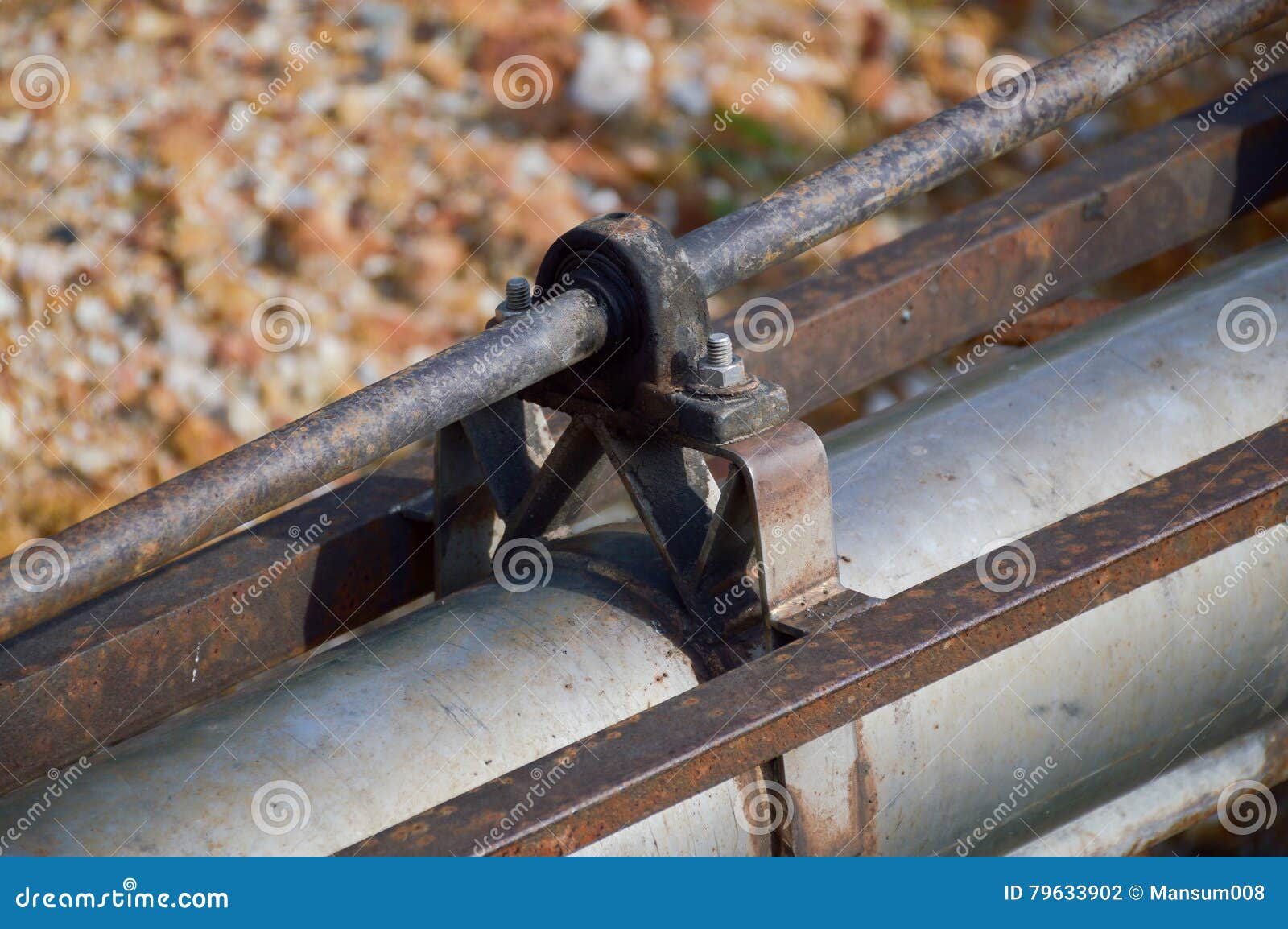 Old iron joints stock photo. Image of rusted, iron, closeup - 79633902