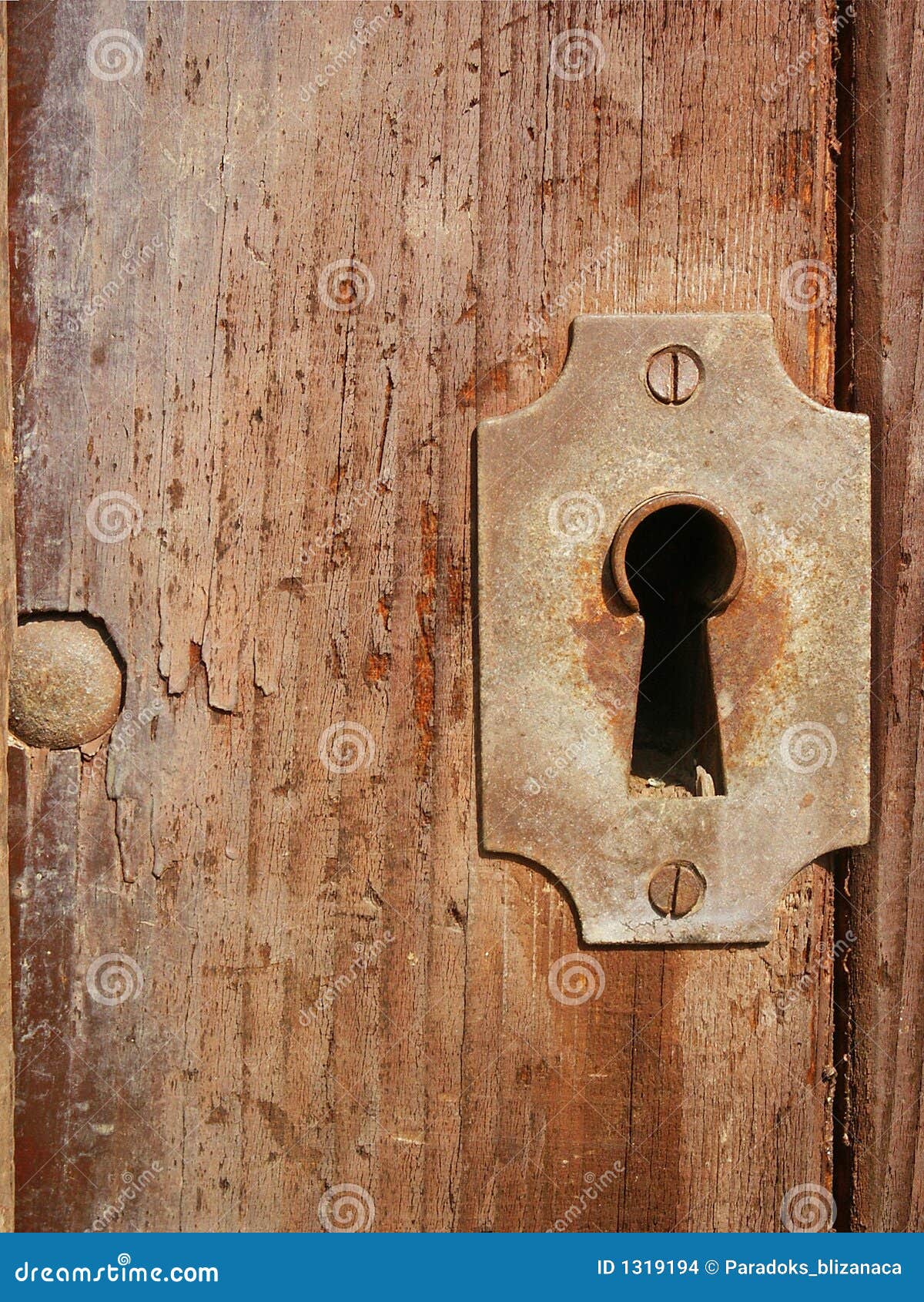 Old iron lock stock photo. Image of exit, iron, isolated - 1319194