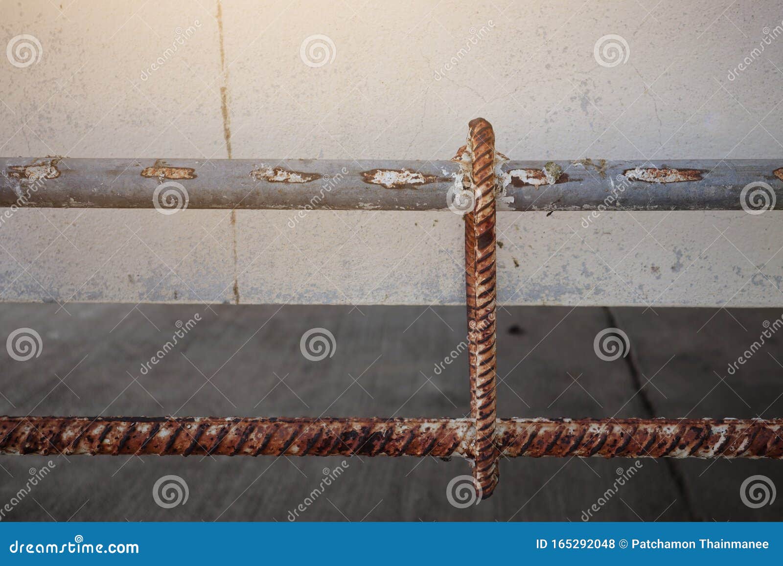 Old Iron Poles with Rust, Pre-built Work Concepts and Industry Stock ...