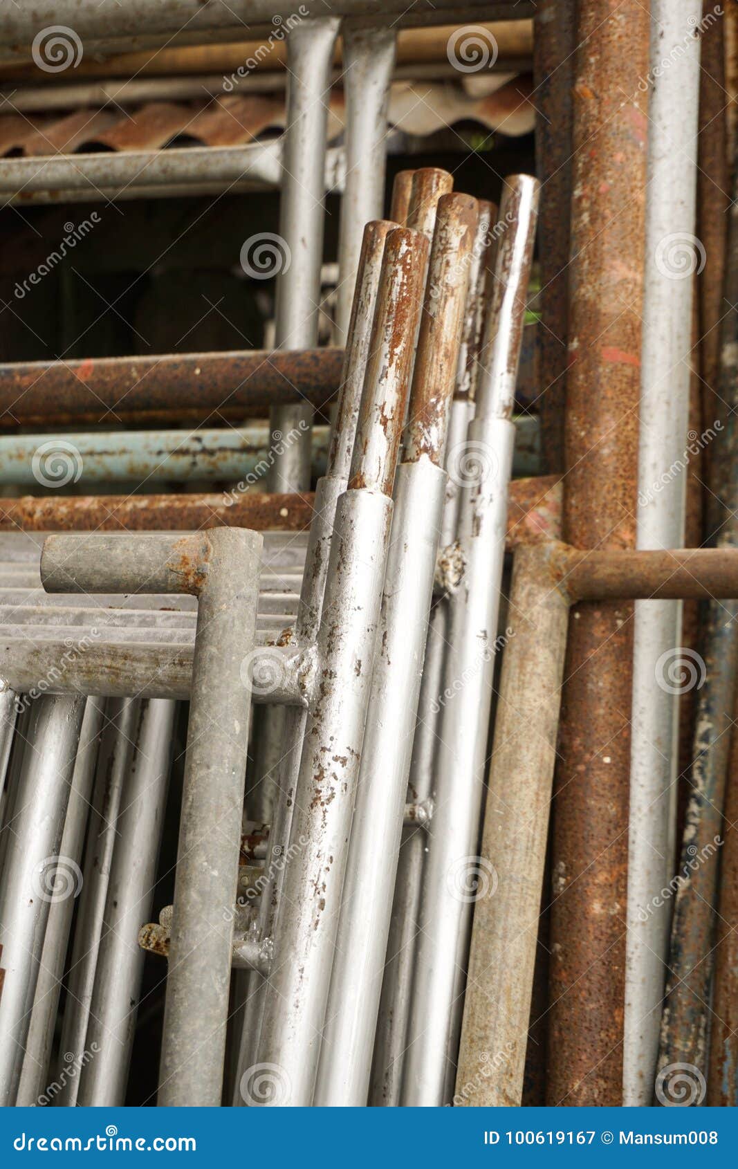 Iron Scaffolding On The Ground Royalty-Free Stock Photo | CartoonDealer ...