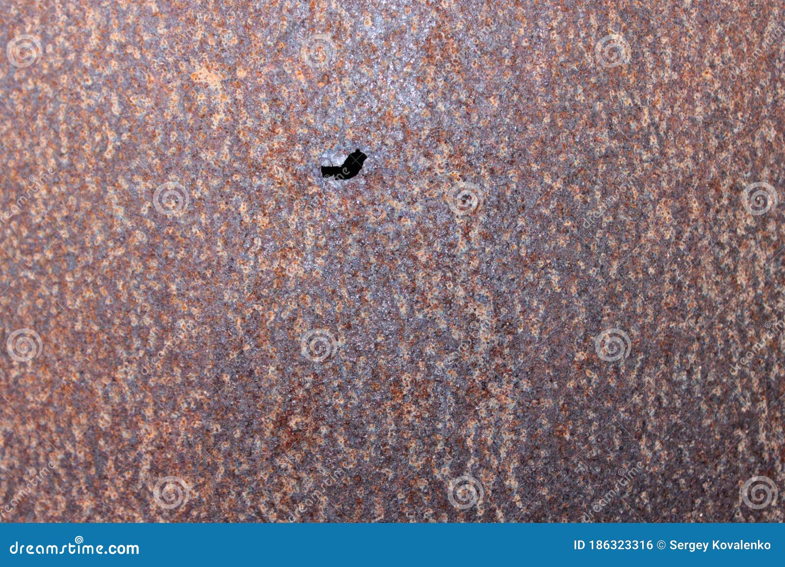 Old Iron Sheet with a Hole. Macro. Russia. Stock Photo - Image of ...