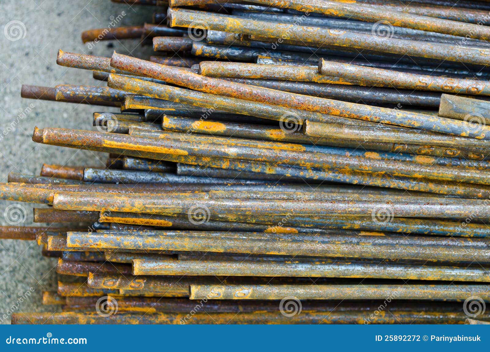 Old iron stick with rust stock photo. Image of iron, spire - 25892272