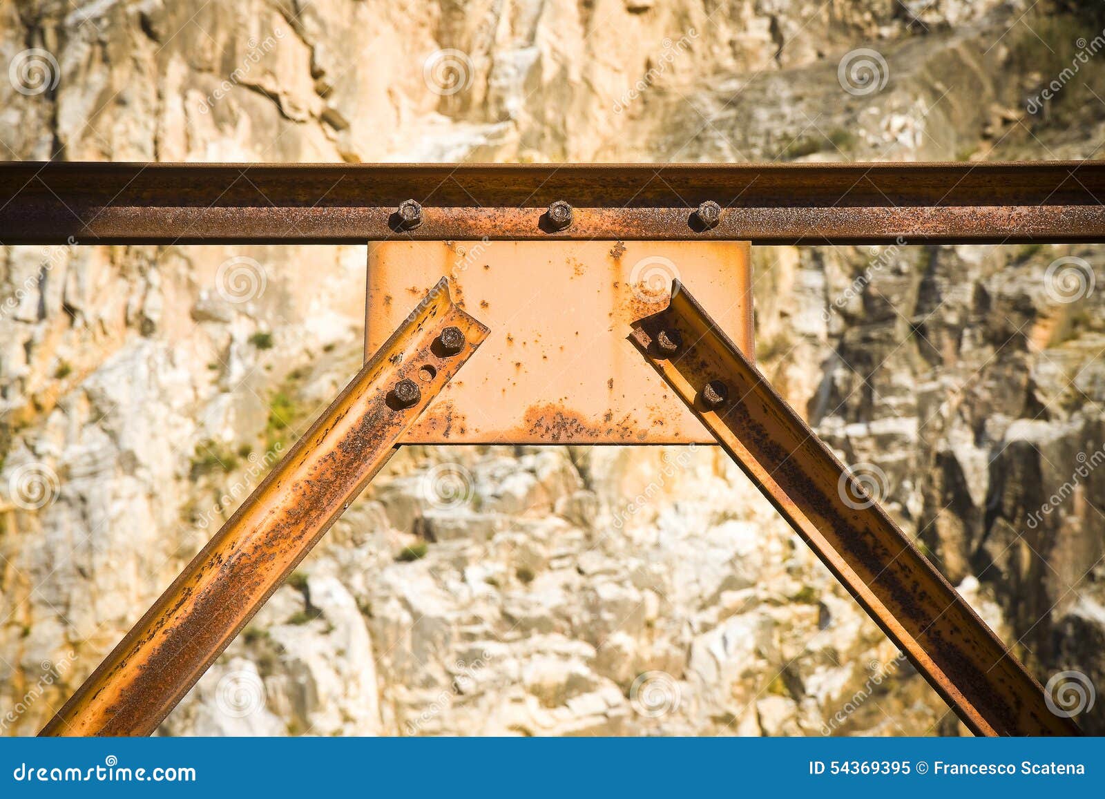 Old iron structure with stock image. Image of assemblage - 54369395