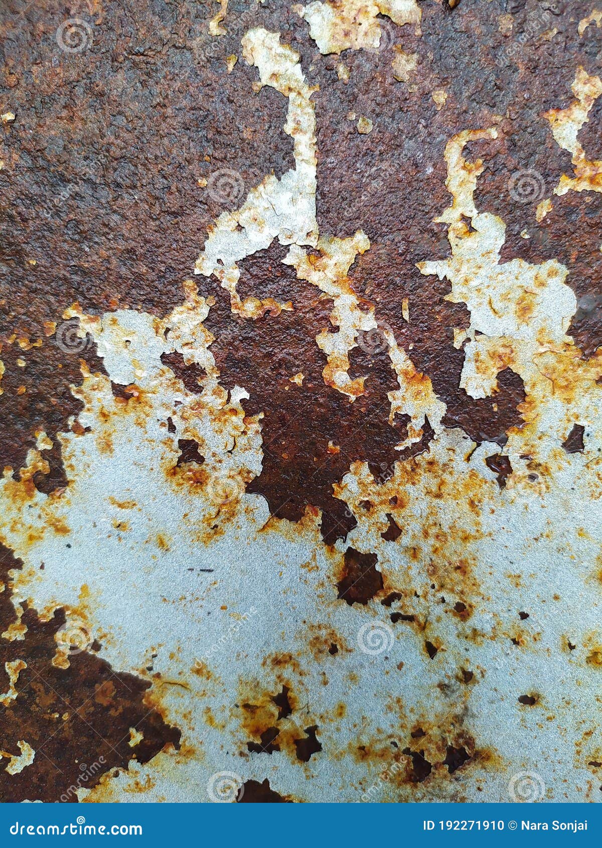 Old Iron Table with Rust-eating Surface Stock Photo - Image of leaf ...