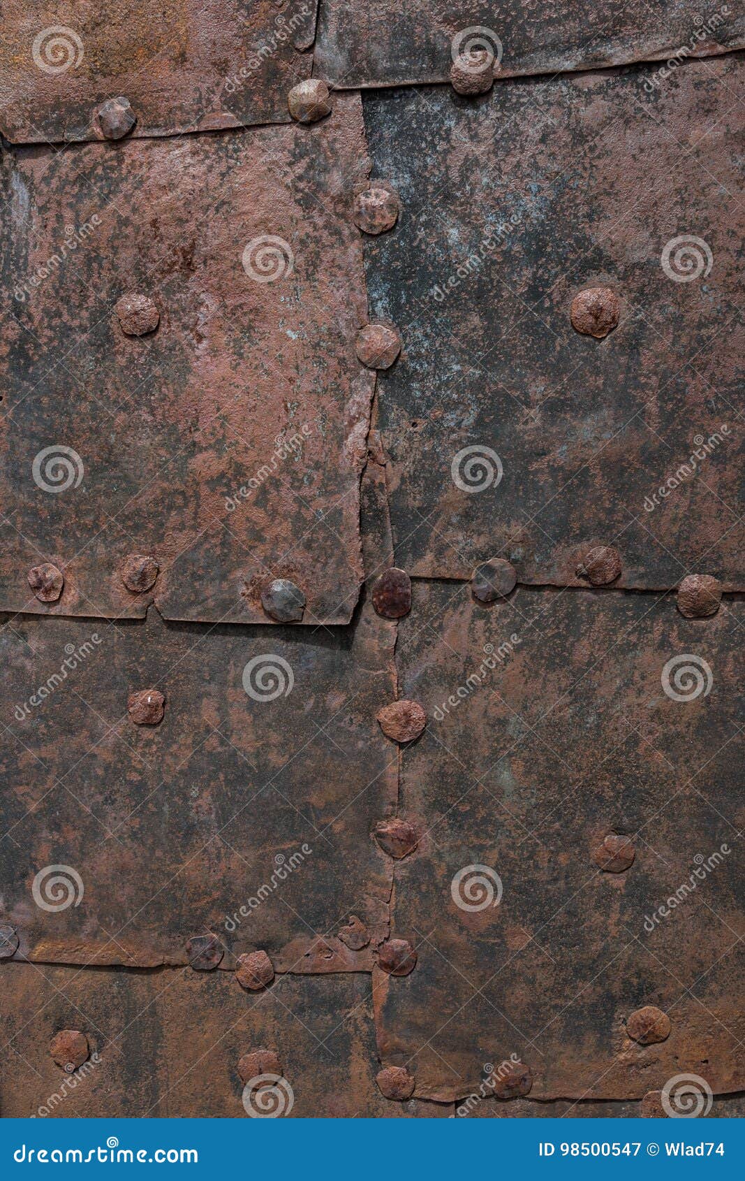 The Old Iron Wall of a Building Stock Image - Image of textured, rust ...