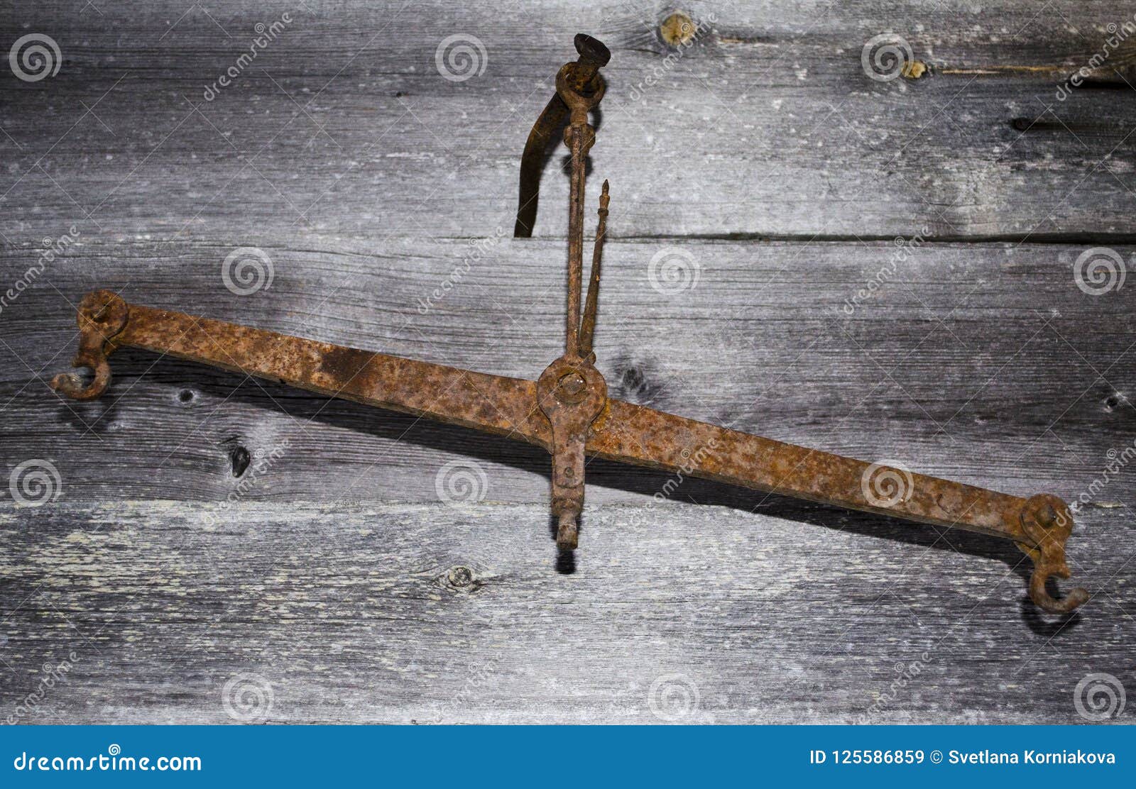 Old iron weighing device stock image. Image of antique - 125586859
